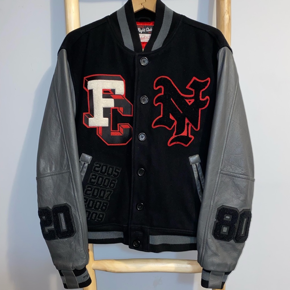 Rare Mitchell And Ness Varsity Flight Club Jacket - Gem